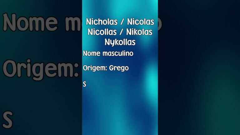 Significado do nome Nicolas nas Escrituras Sagradas | Actualizado enero ...